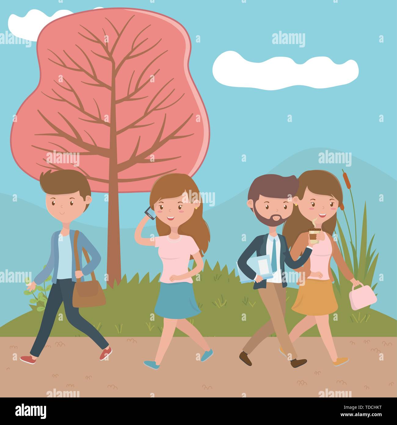 Woman and man cartoons design, Person people human profile and user ...