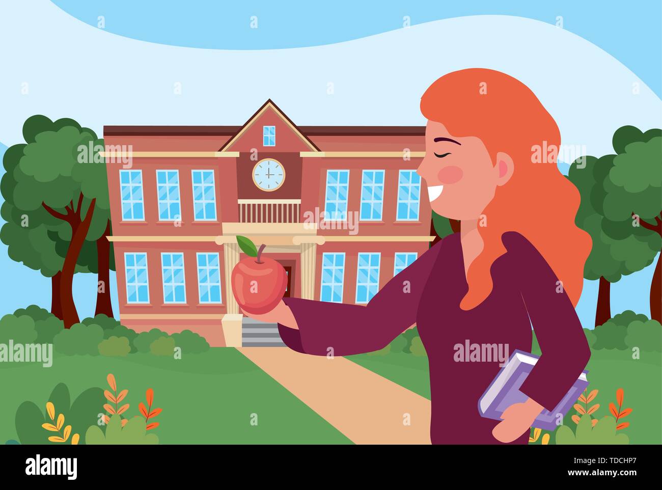 Woman teacher design, Classroom school education lesson study knowledge ...