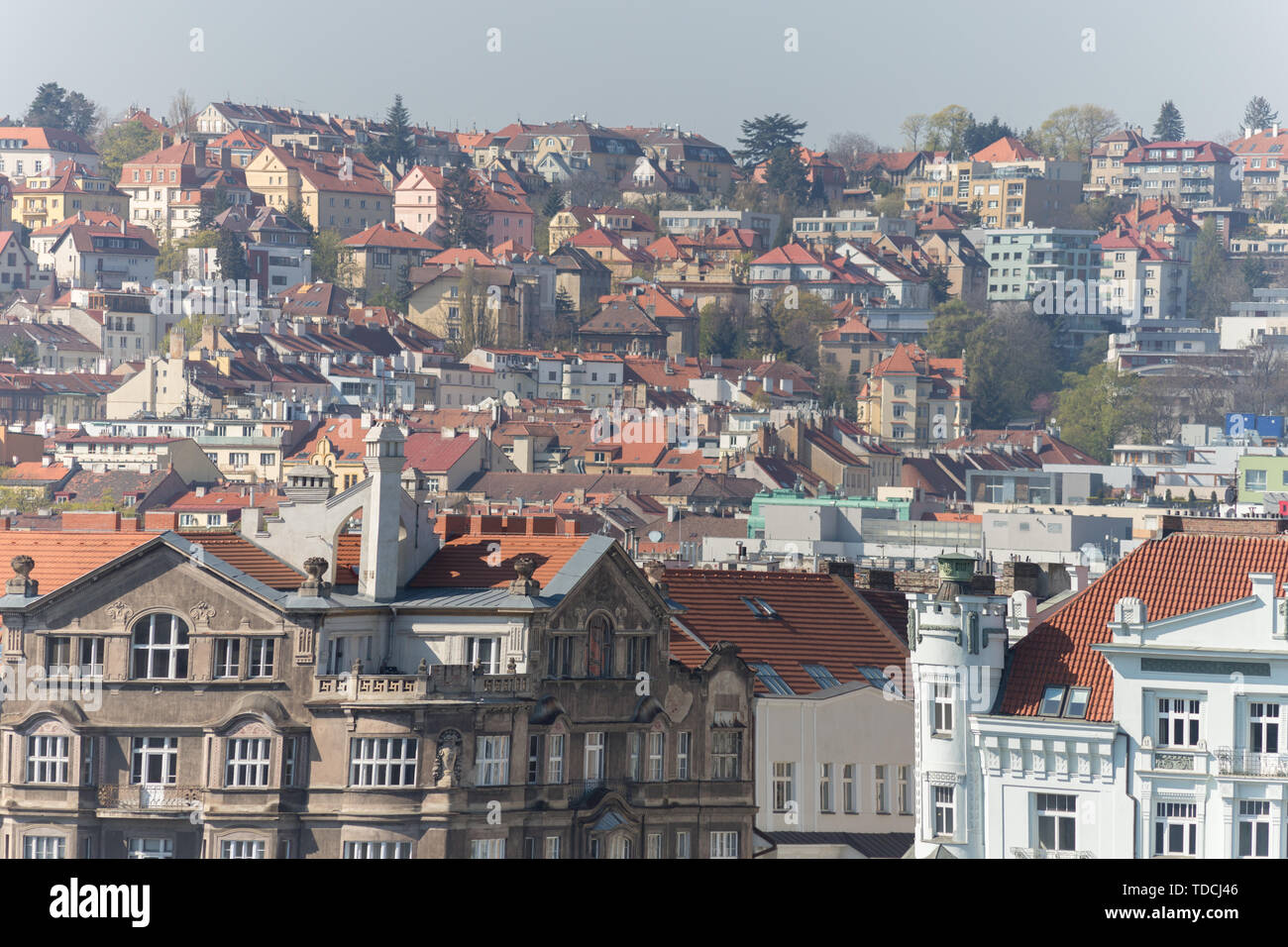 Lot of short building view from roof Stock Photo - Alamy