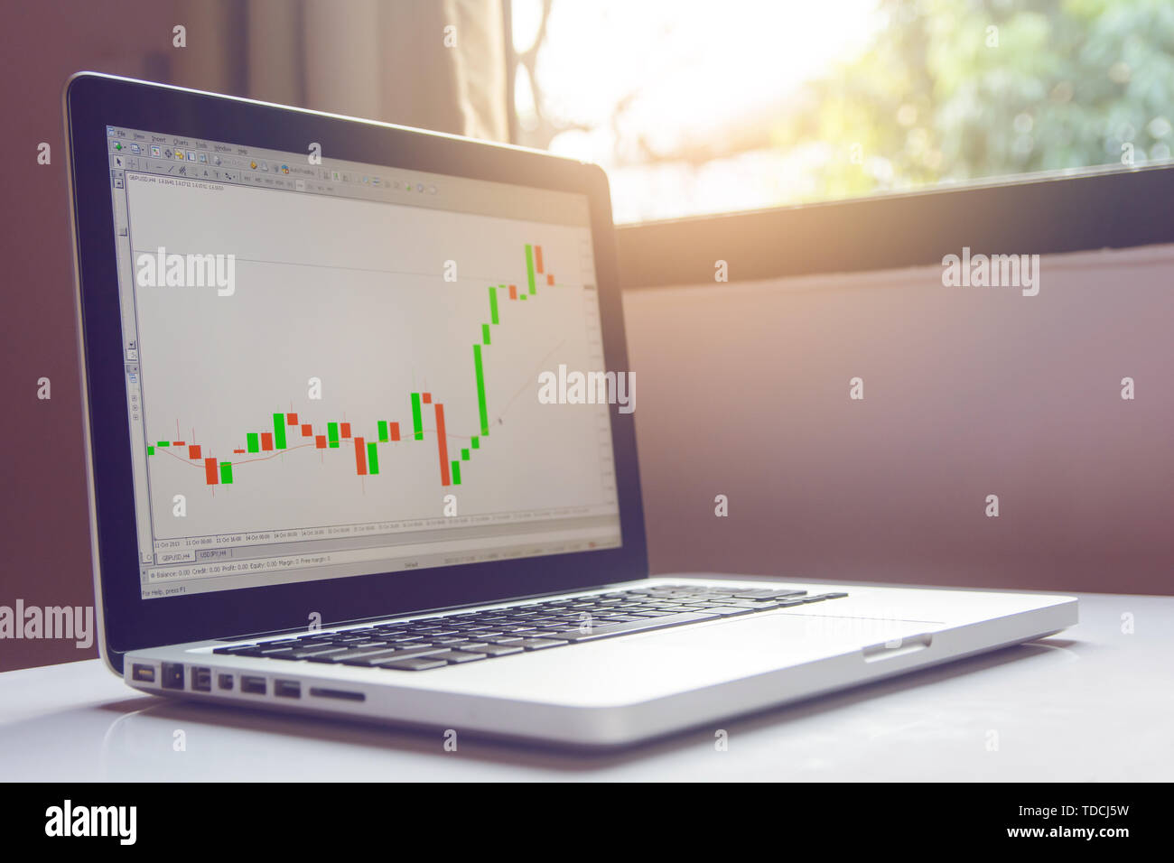 Forex chart on white background hi-res stock photography and images - Alamy