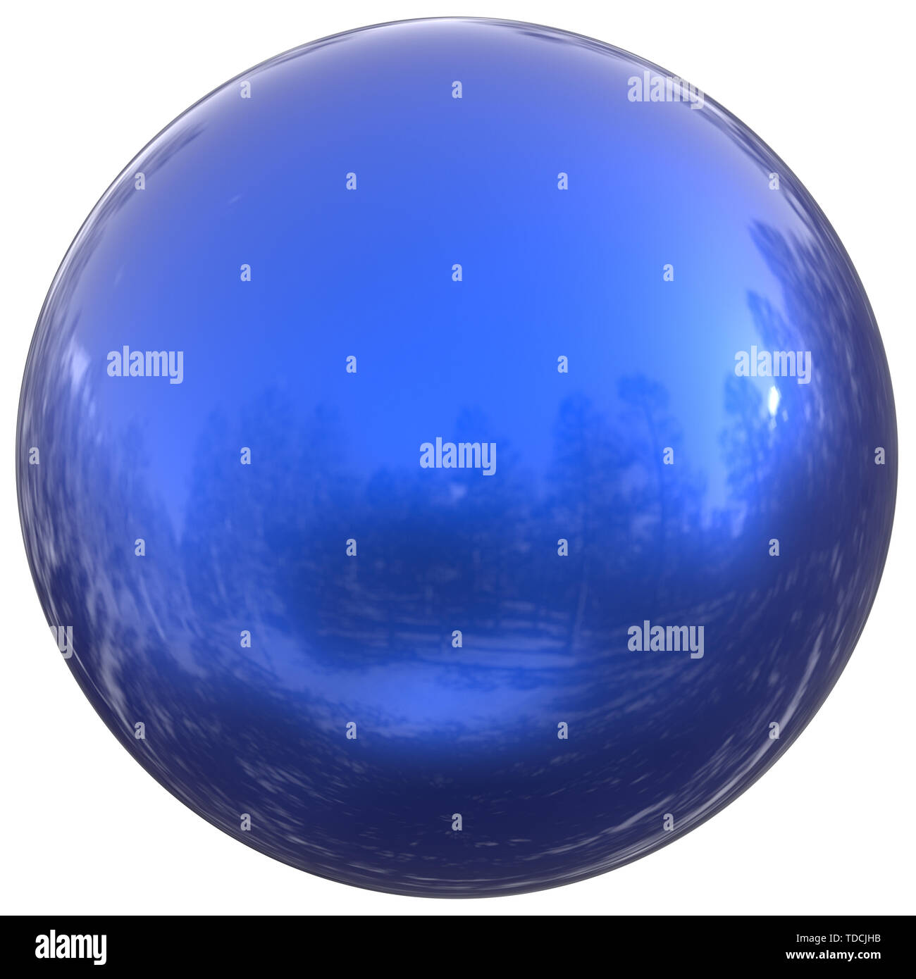 Blue sphere round button ball basic circle geometric shape solid figure ...