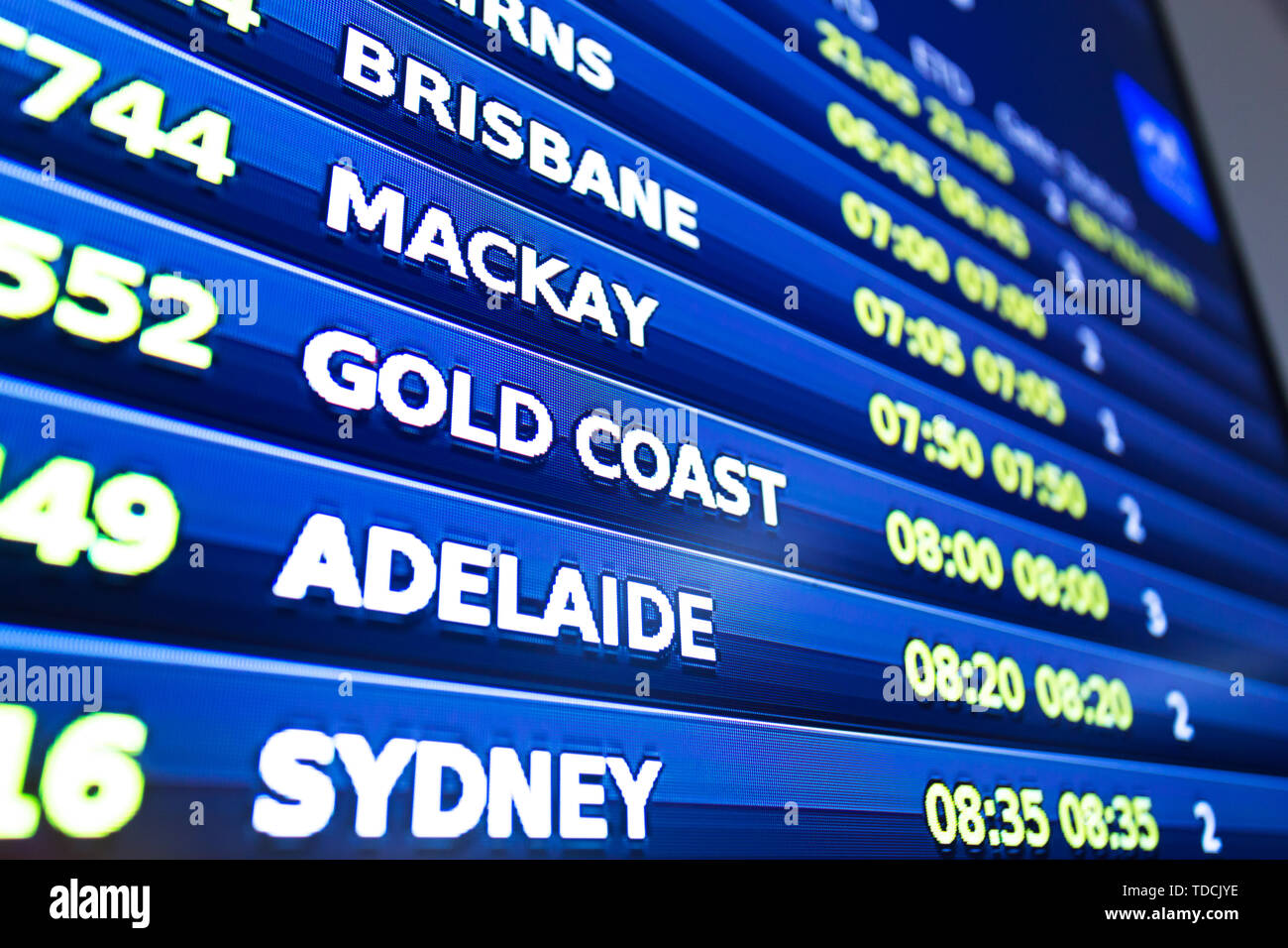 Flight information display screen board Stock Photo - Alamy