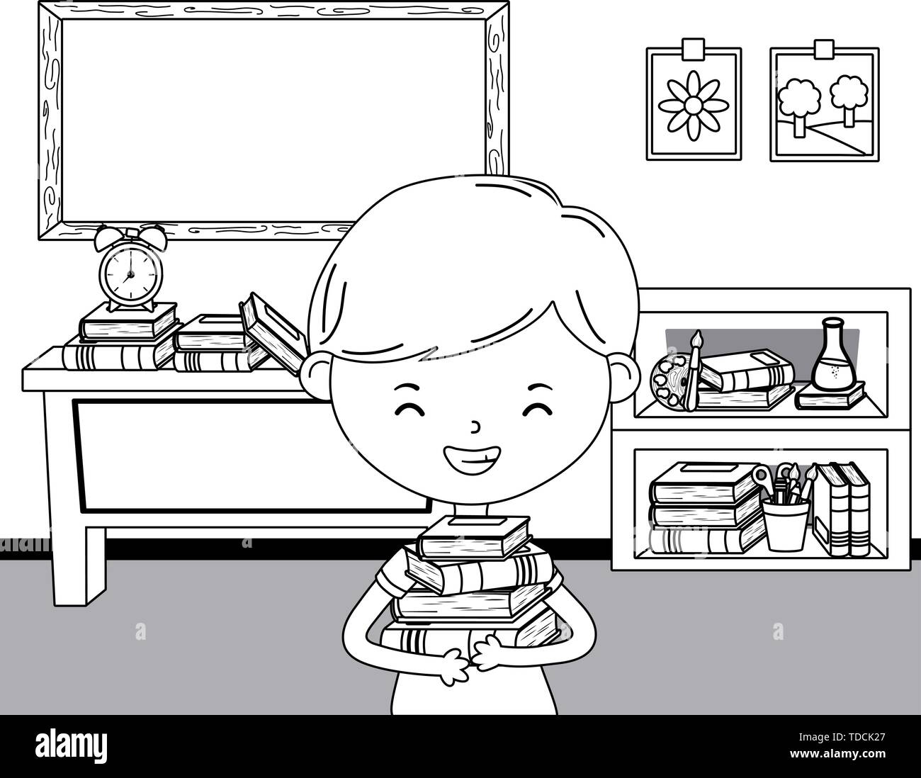 Boy kid design, School education learning knowledge study and class ...