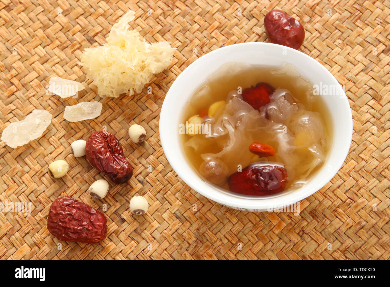Lotus seed silver ear soup Stock Photo - Alamy