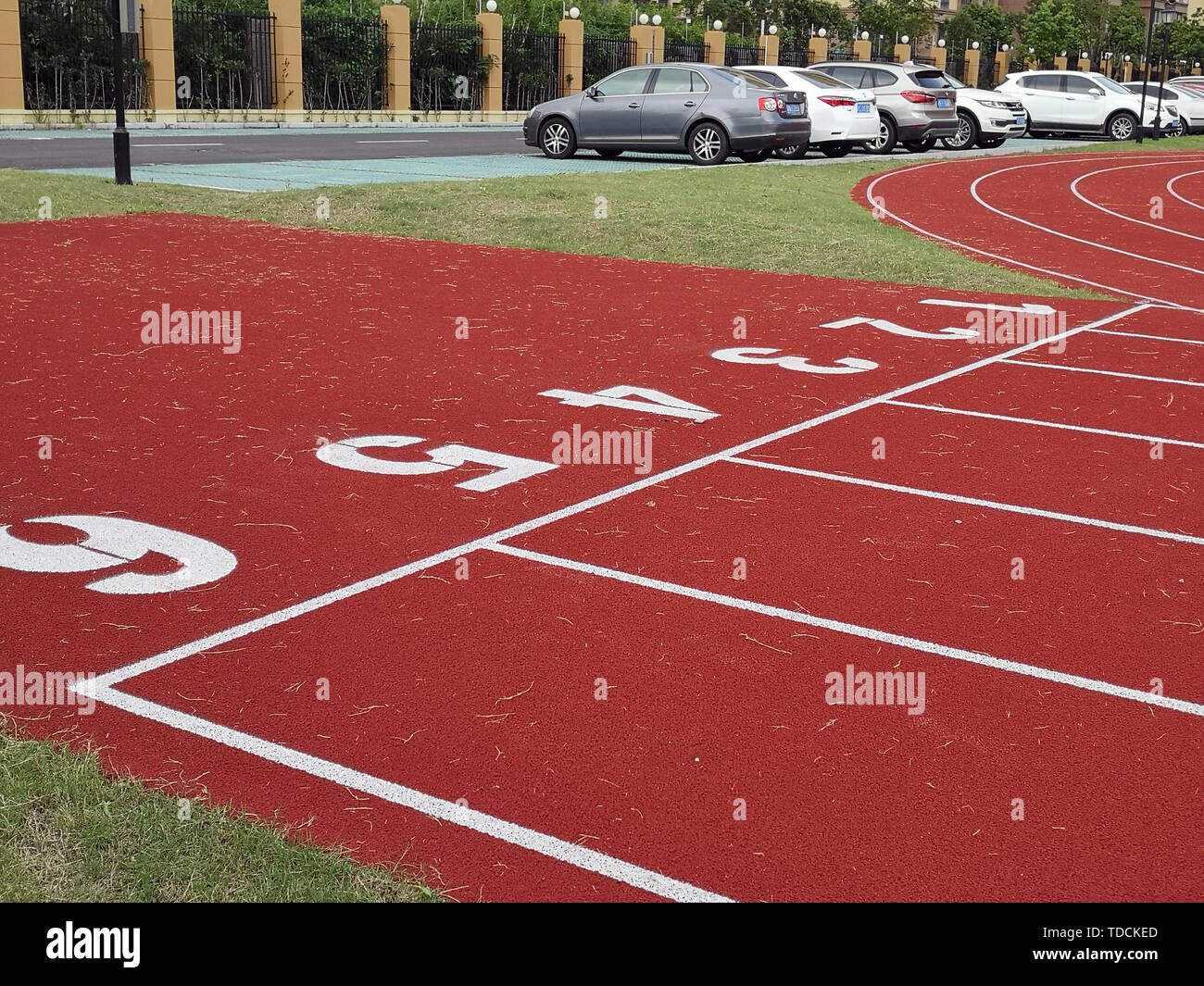 Campus playground runway Stock Photo - Alamy