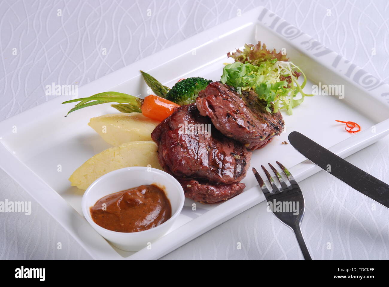 High-end Western food Stock Photo - Alamy