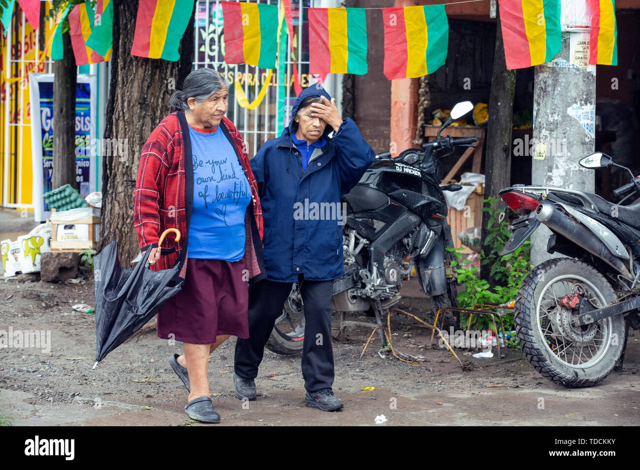 South America, Argentina, motorcade, mist, clouds, road, road, cactus ...