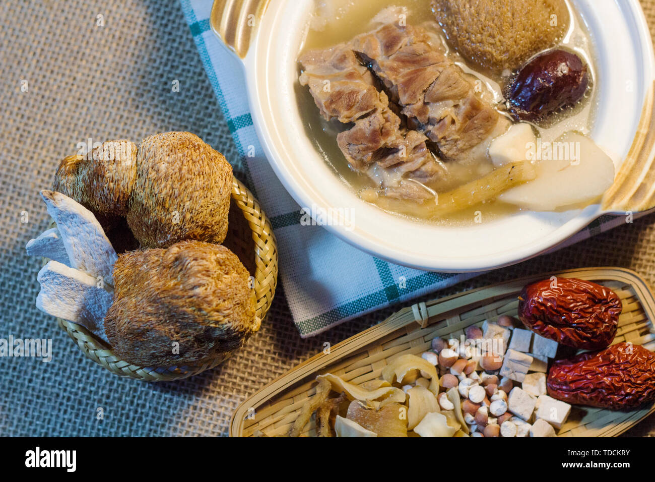 Monkey head chop soup Stock Photo - Alamy