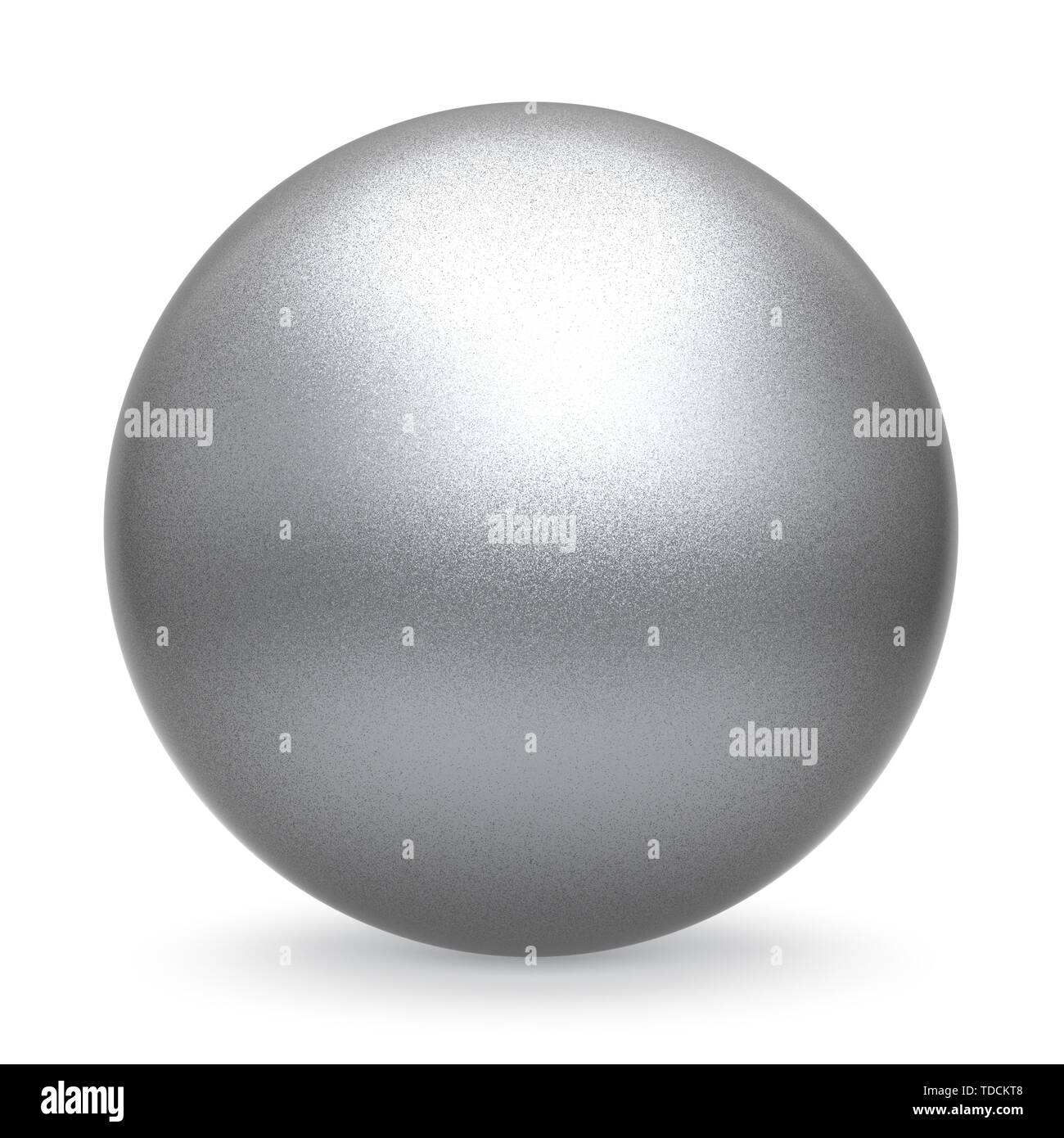 Silver white ball sphere round button basic matted metallic circle ...