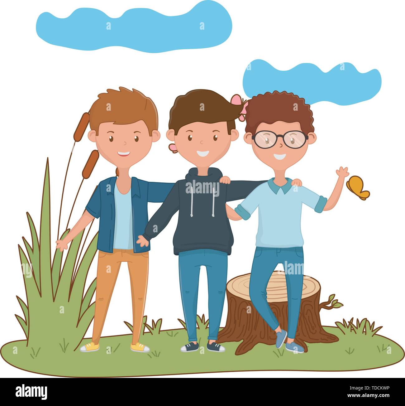 Teenager boys design, Friends male people young teen and man theme ...