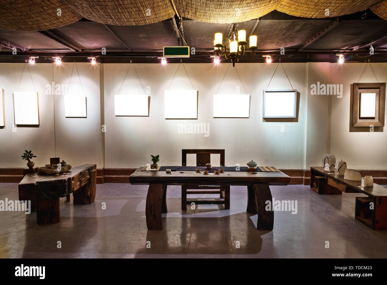 Table for tea ceremony in japanese or chinese restaurant Stock Photo ...