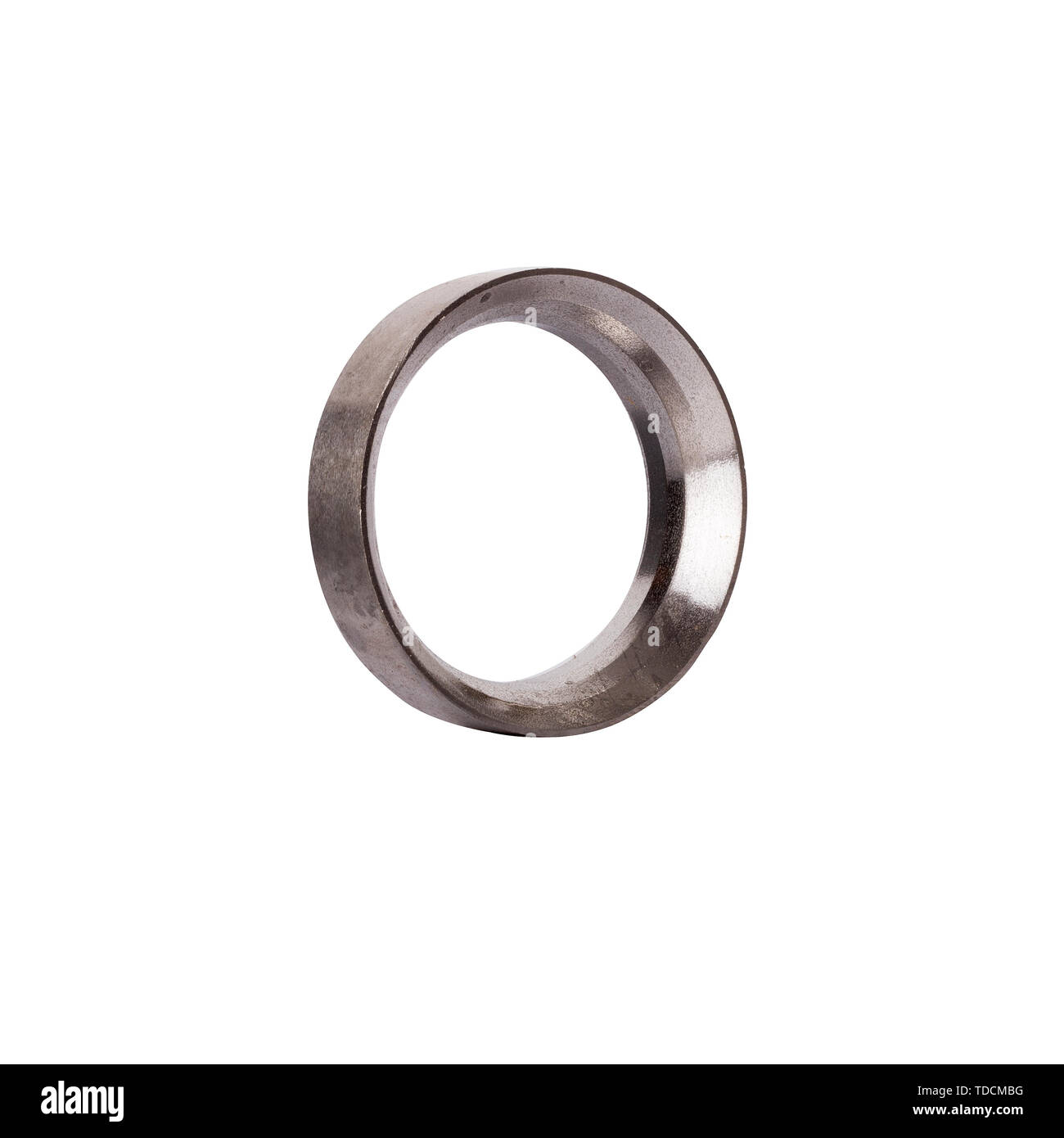 Metal component on white background Stock Photo - Alamy