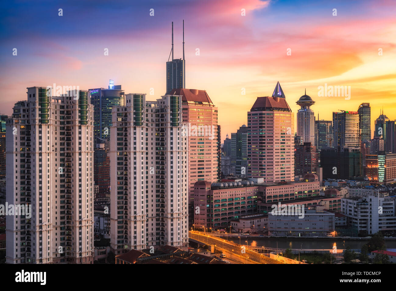 Shanghai City Architecture Scenery Stock Photo - Alamy