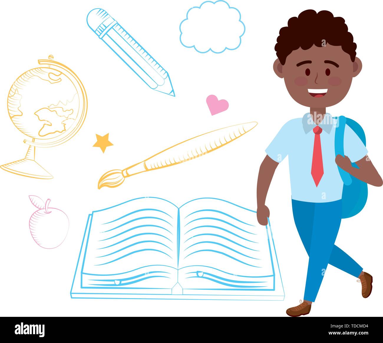 Boy kid design, School education learning knowledge study and class ...