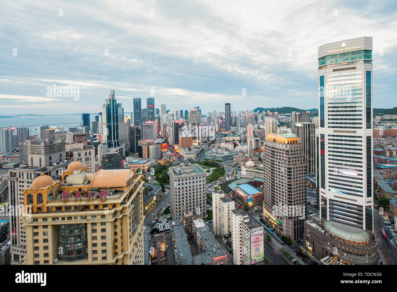 Modern city of Dalian Stock Photo - Alamy