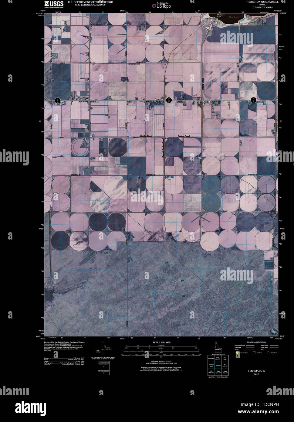 Terreton idaho map hi-res stock photography and images - Alamy