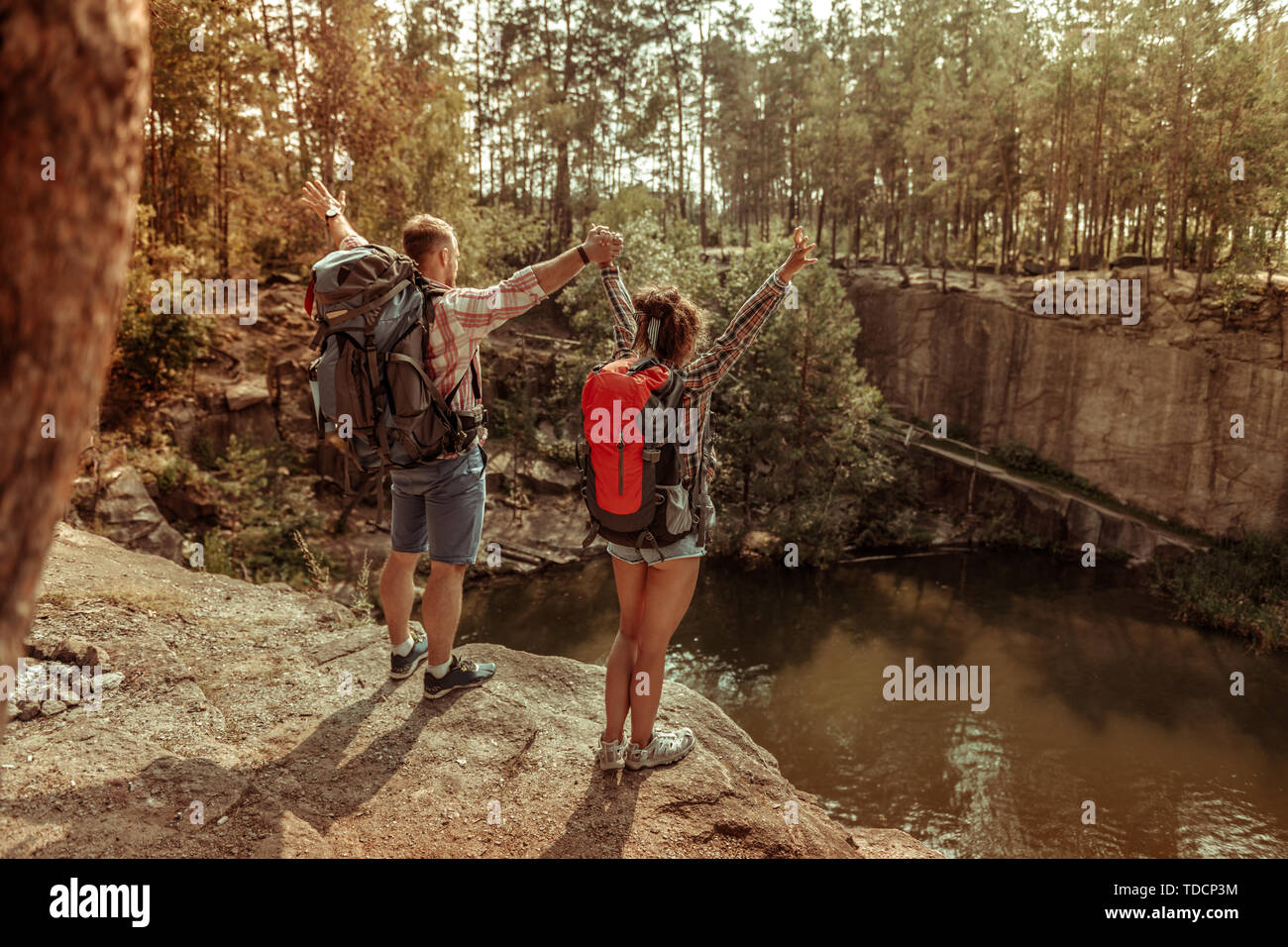 Lovers enjoying river view hi-res stock photography and images - Alamy