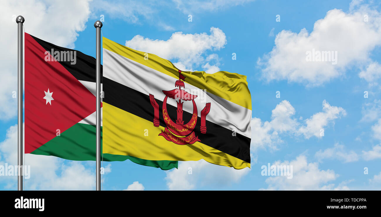 Brunei jordan flag hi-res stock photography and images - Alamy