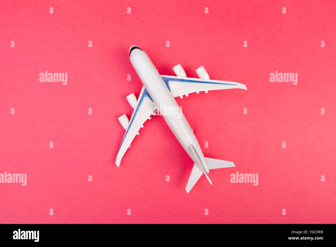 Model plane,airplane on pastel color background.Flat lay design Stock ...