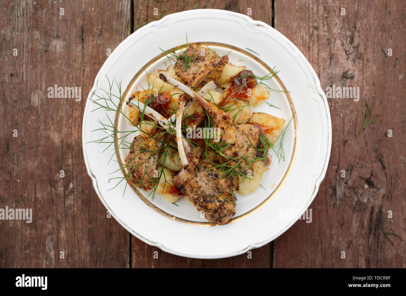 Lamb dish table hi-res stock photography and images - Alamy