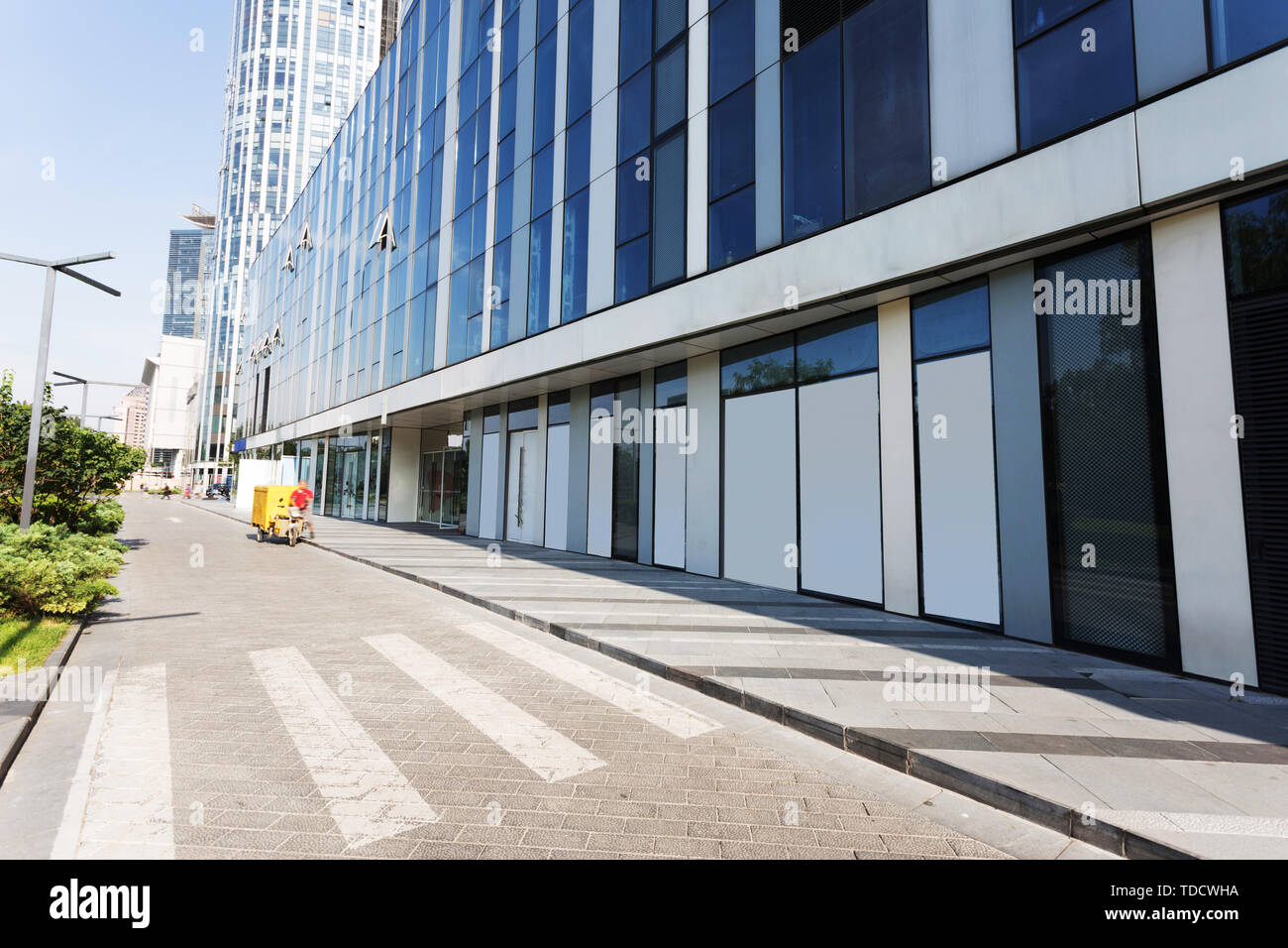 Modern building facade in urban city Stock Photo - Alamy