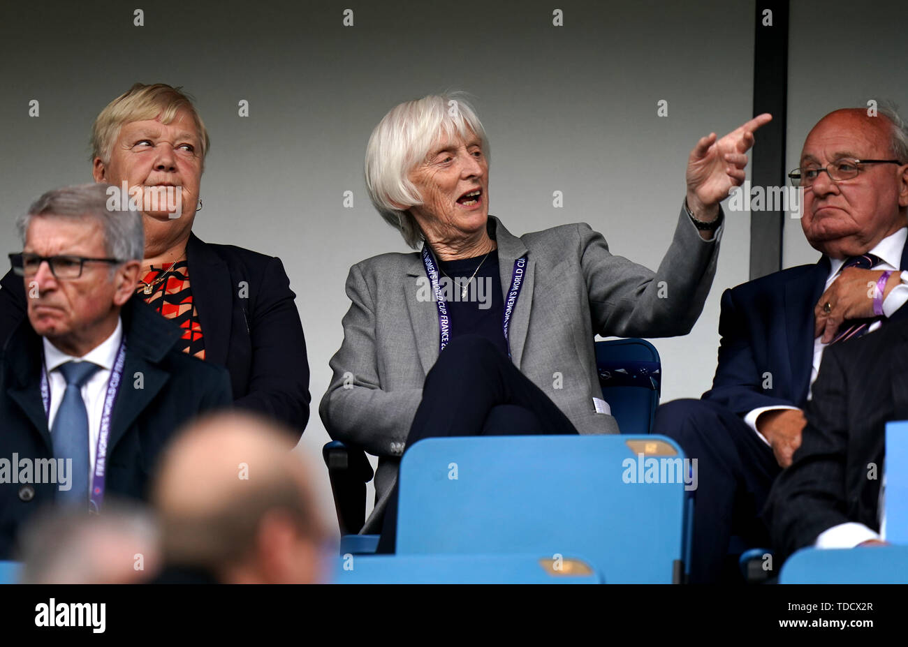 FA Director of Women's Football Baroness Sue Campbell in the stands ...