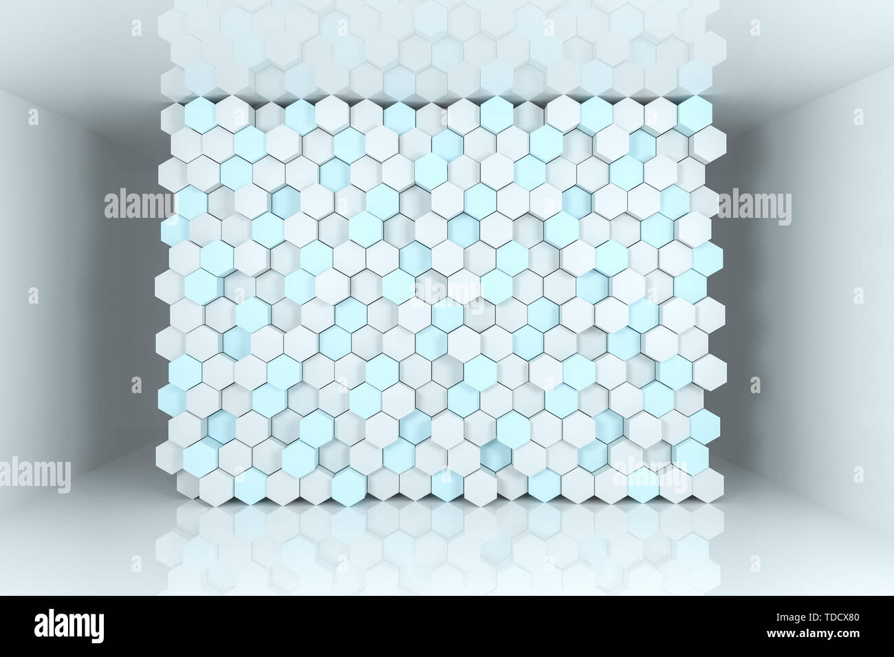 Hexagonal square combination, technology-sensitive background, three ...