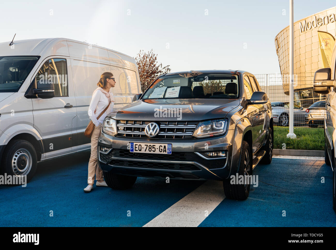 German vw electric auto hi-res stock photography and images - Alamy