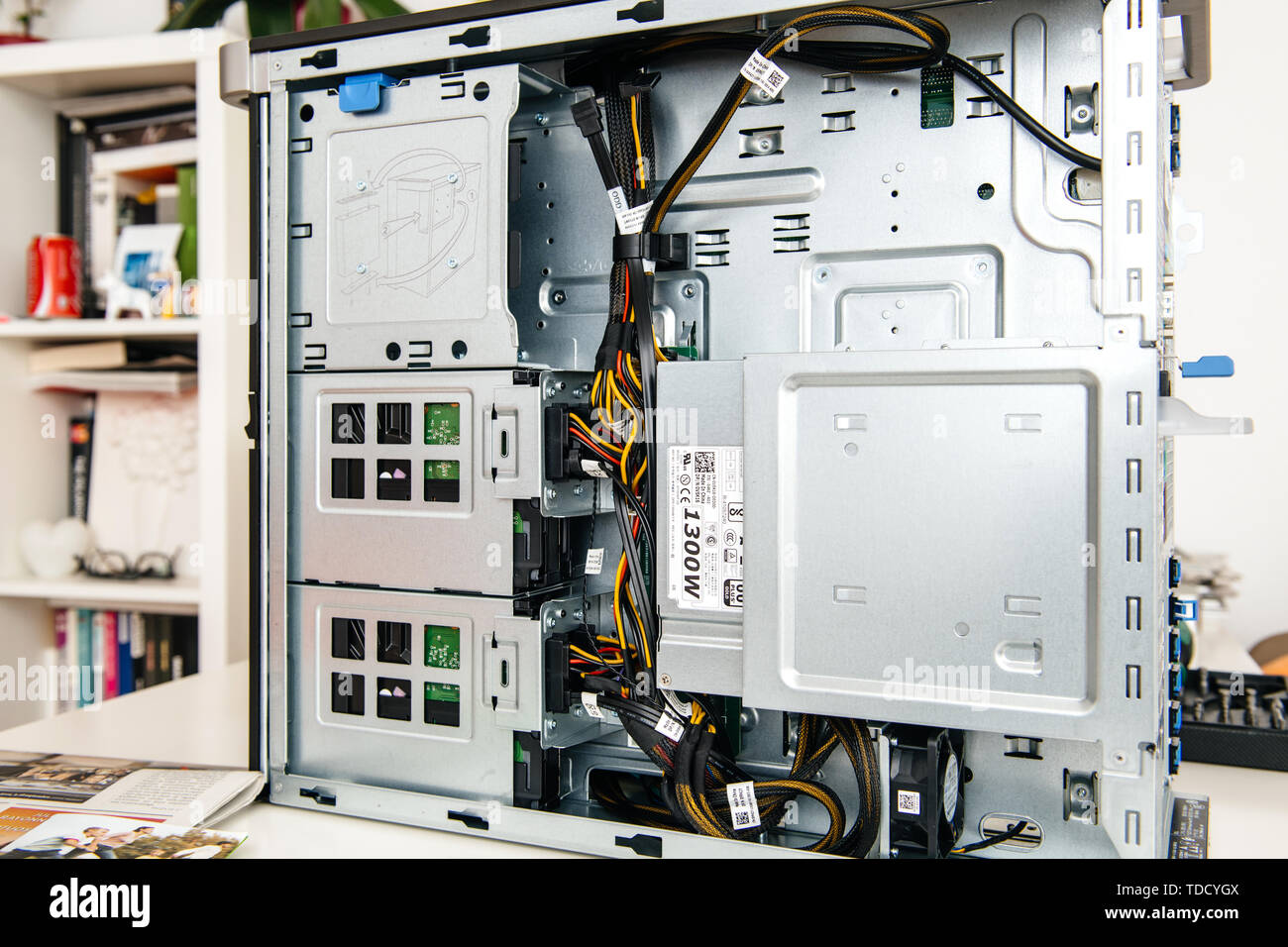 London, United Kingdom - Oct 4, 2017: Interior of new powerful Dell ...