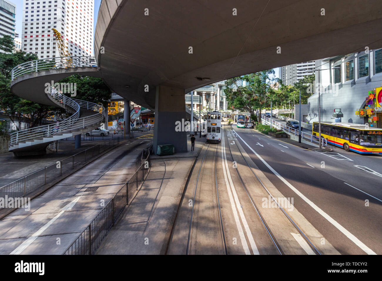 Street scenery in Central, Hong Kong Stock Photo - Alamy