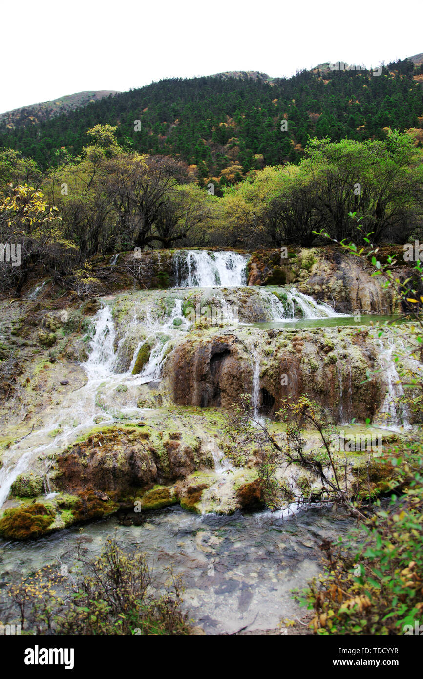 Natural Scenery of Jiuzhaigou, Sichuan Stock Photo - Alamy