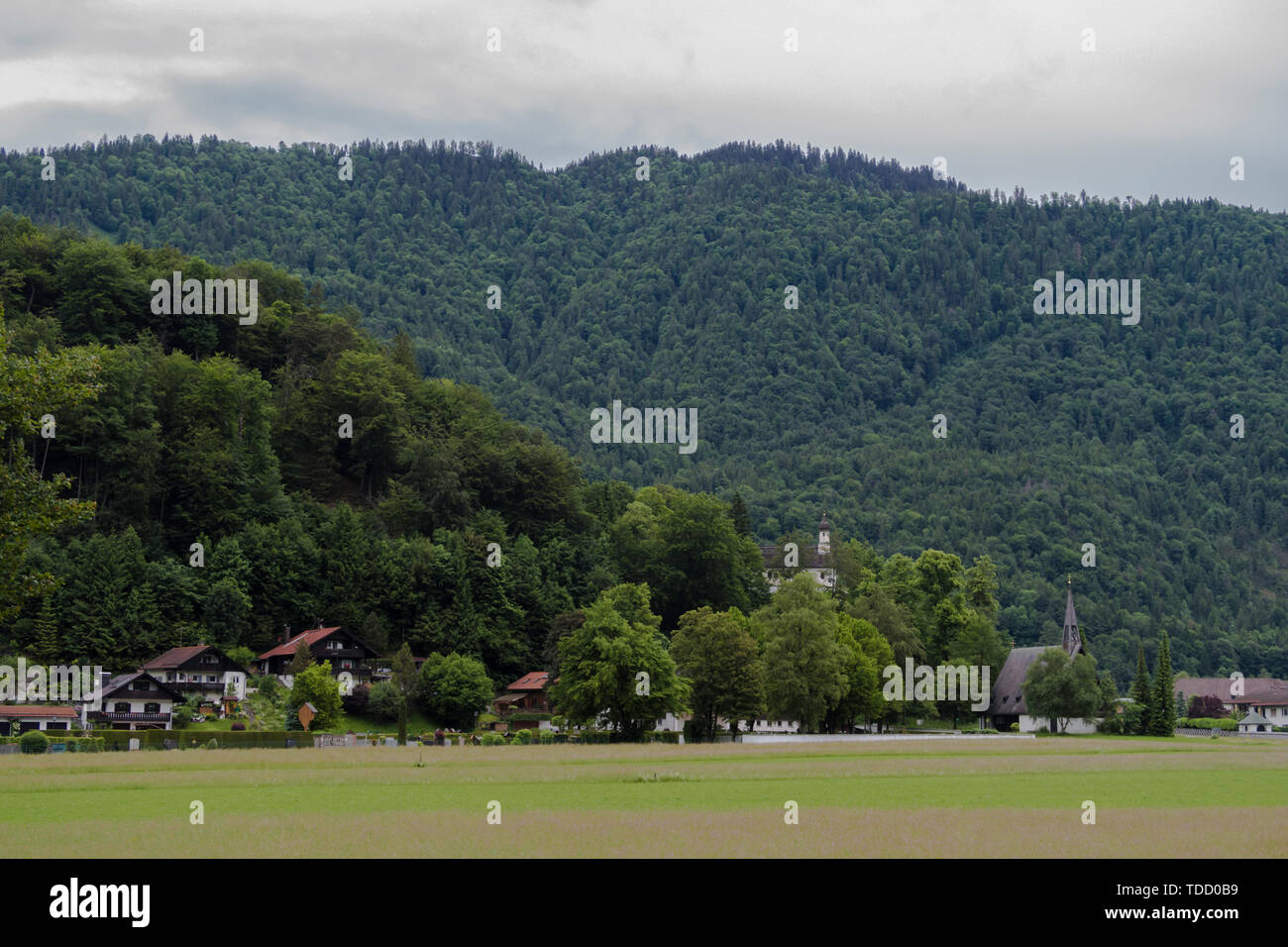 German town style and rural pastoral scenery Stock Photo - Alamy