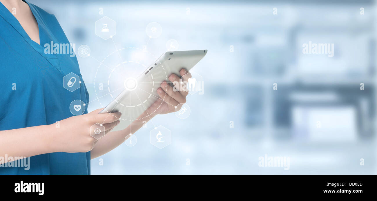 Modern medical concept map Stock Photo - Alamy