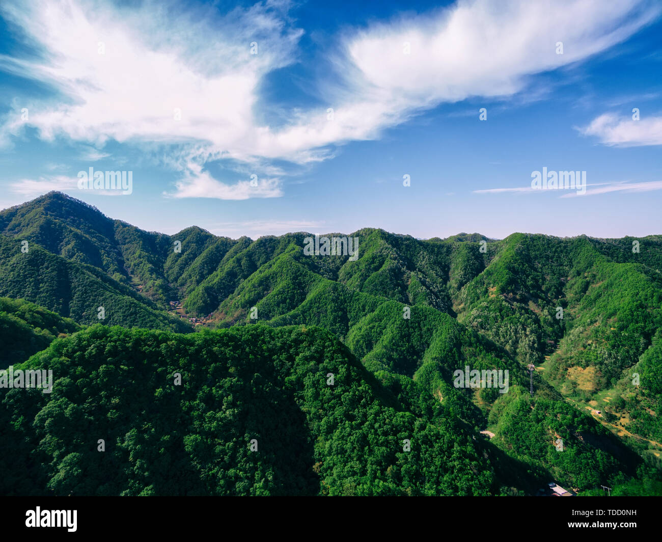 Aerial photography, natural scenery Stock Photo - Alamy