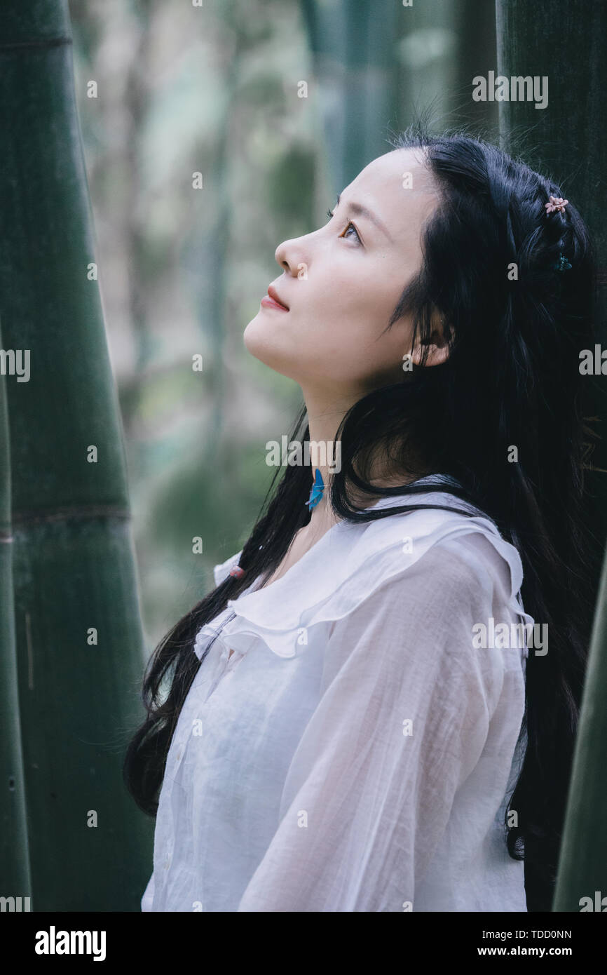 Natural freshness, girl Stock Photo - Alamy