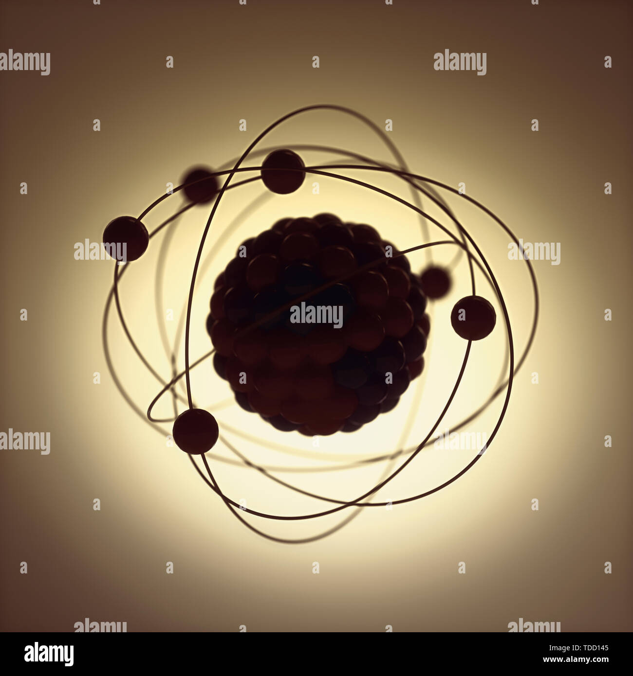 Atomic structure, illustration Stock Photo - Alamy