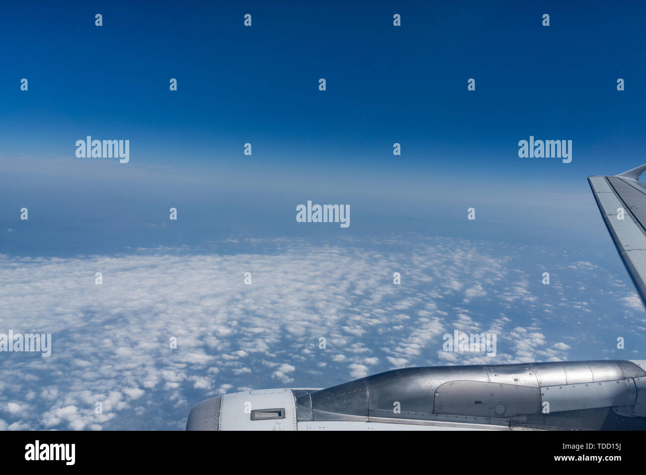Aerial shot, blue sky and white clouds Stock Photo - Alamy
