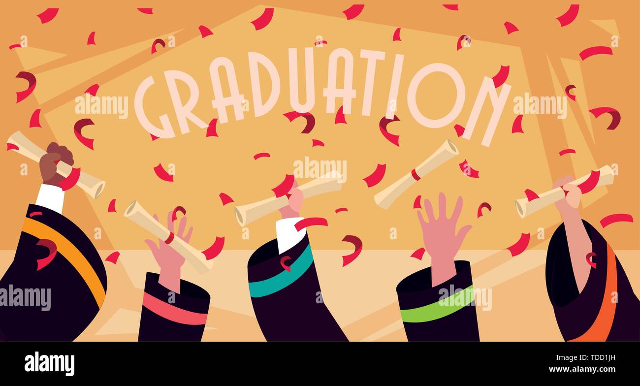 Graduation diploma design, University education school college academic ...