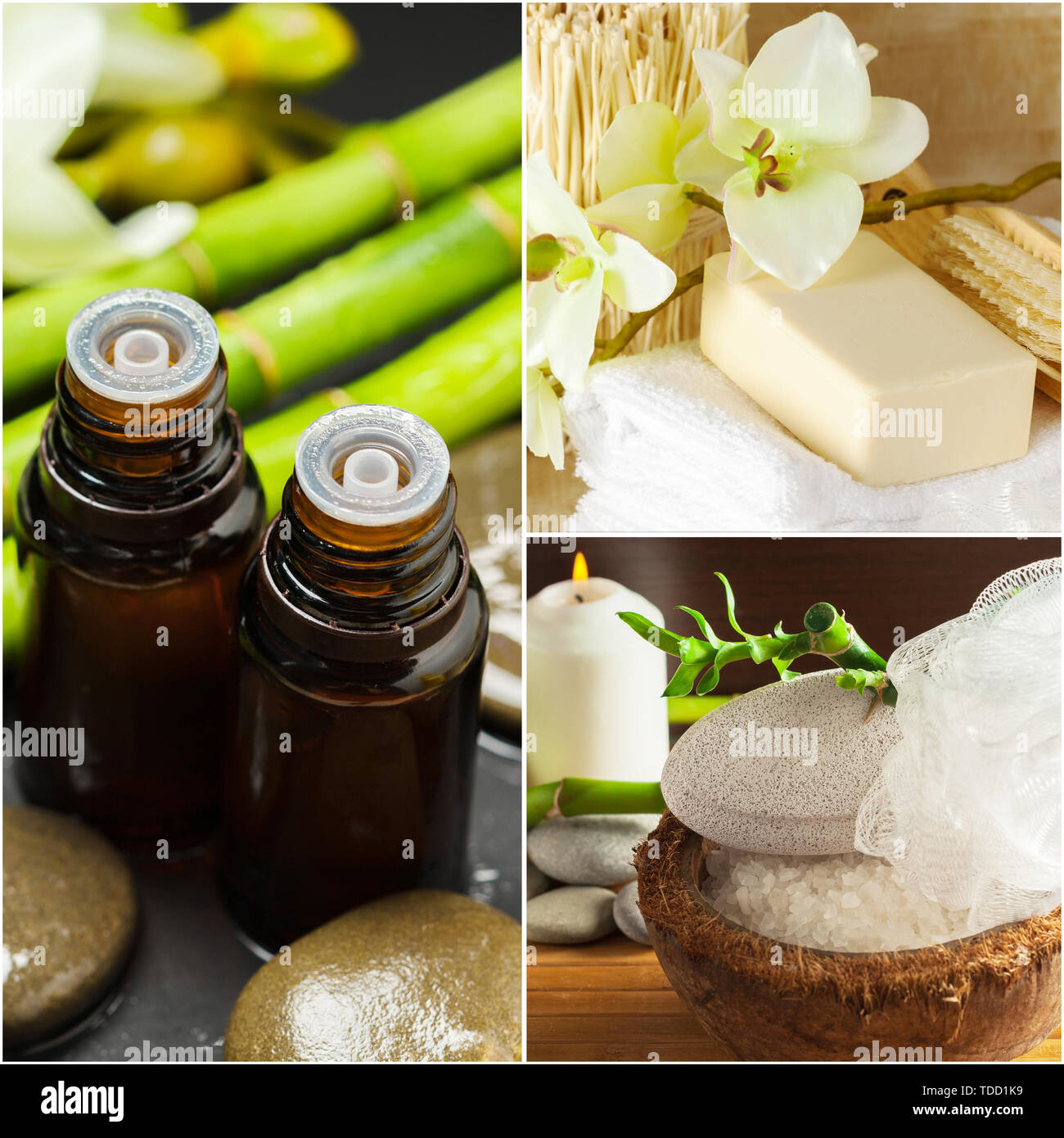 spa concept, collage Stock Photo - Alamy