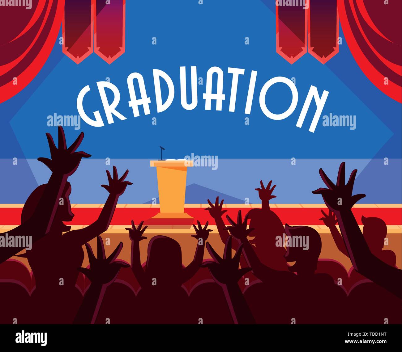 Graduating students design, University education school college ...