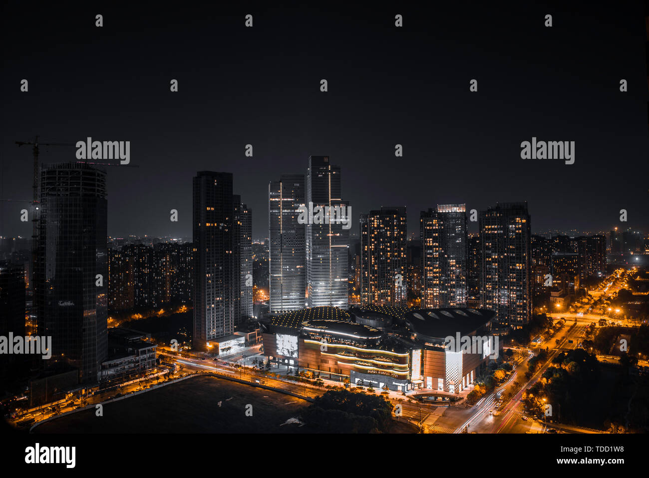 City Night Scene Stock Photo - Alamy