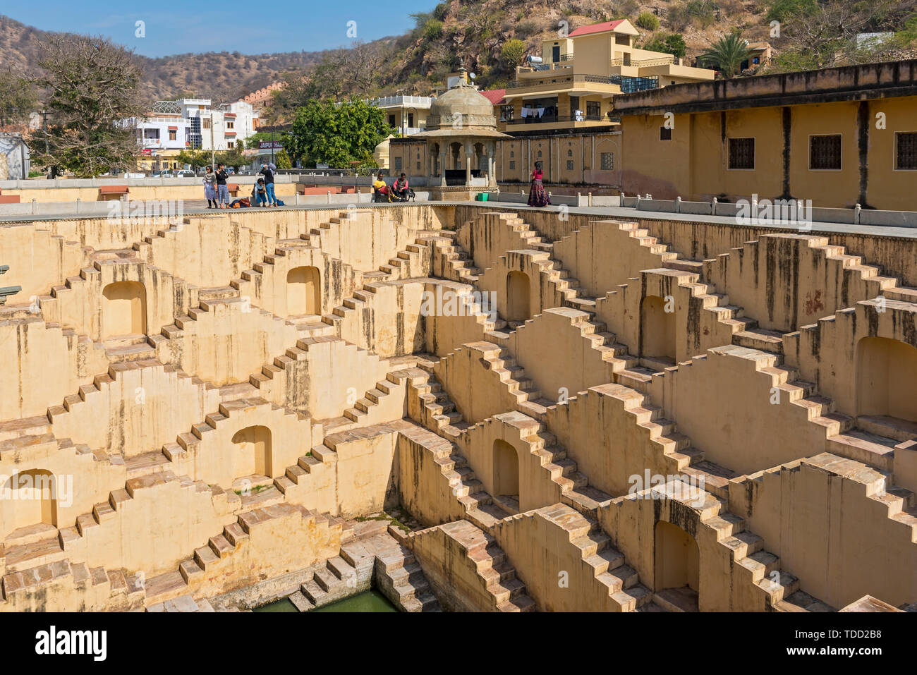 Panna Meena ka Kund step-well in Amber near Jaipur, Rajasthan, India ...