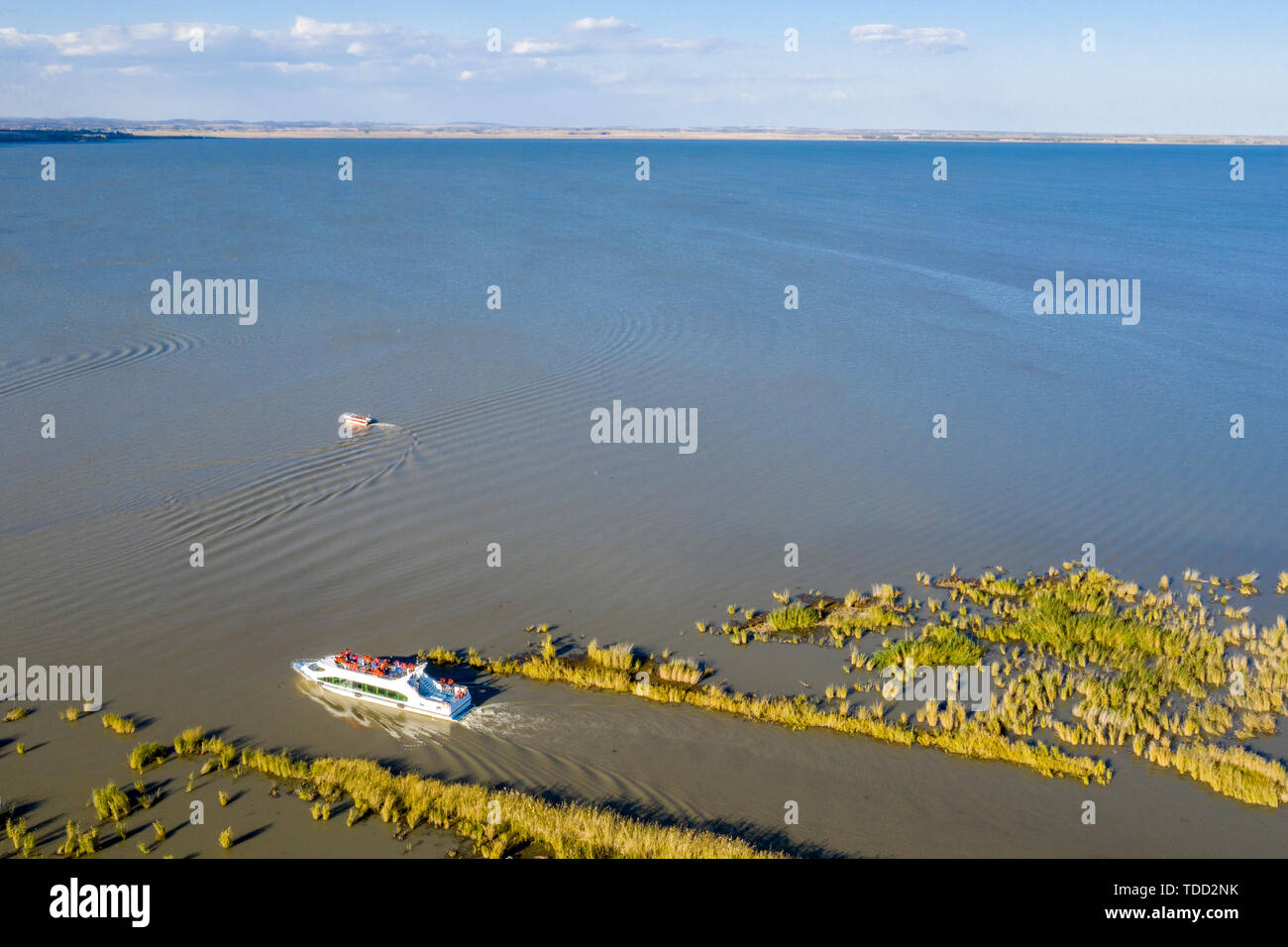 Sino-Russian border lake Xingkai lake autumn color Stock Photo - Alamy