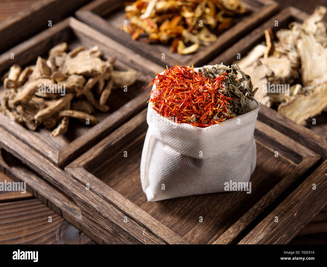 Traditional Chinese medicine soaking foot bag Stock Photo - Alamy