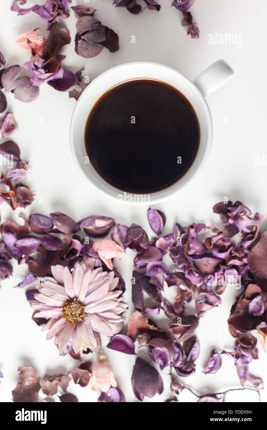 Delicate morning tea table setting Stock Photo - Alamy