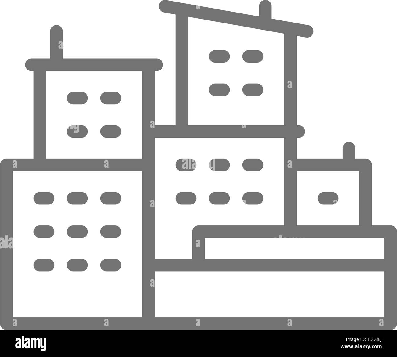 Brazilian slums, favelas of Brazil line icon Stock Vector Image & Art ...
