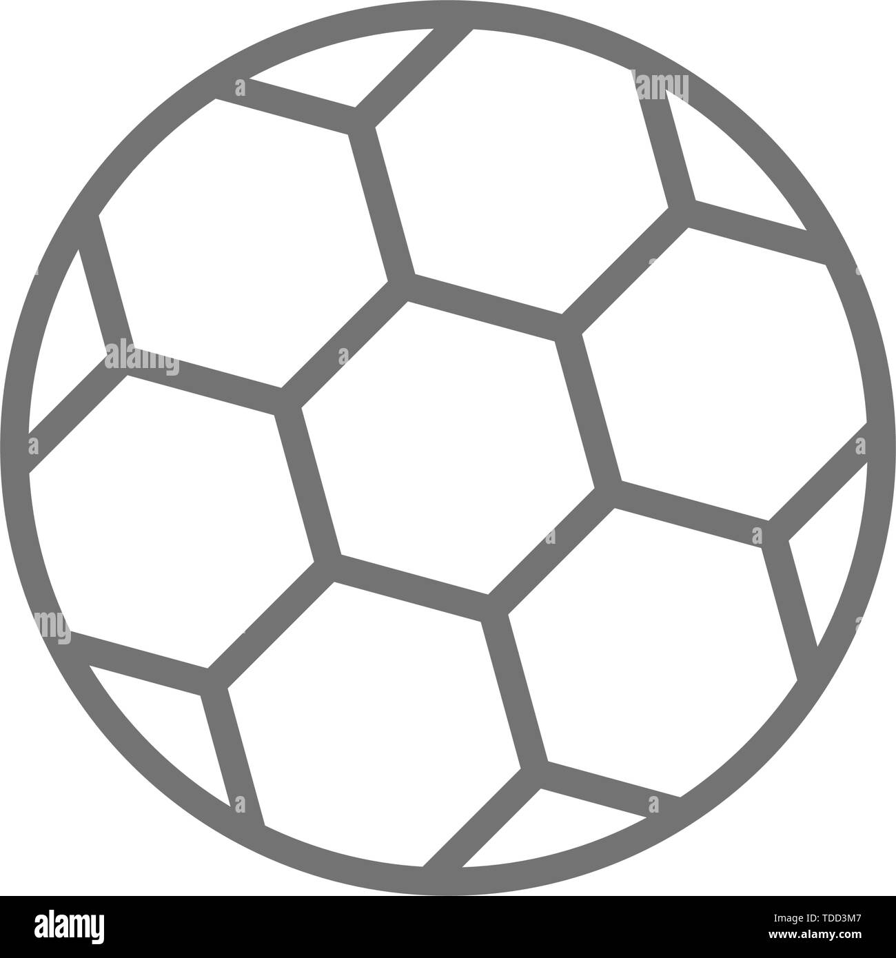 Vector soccer ball line icon Stock Vector Image & Art - Alamy