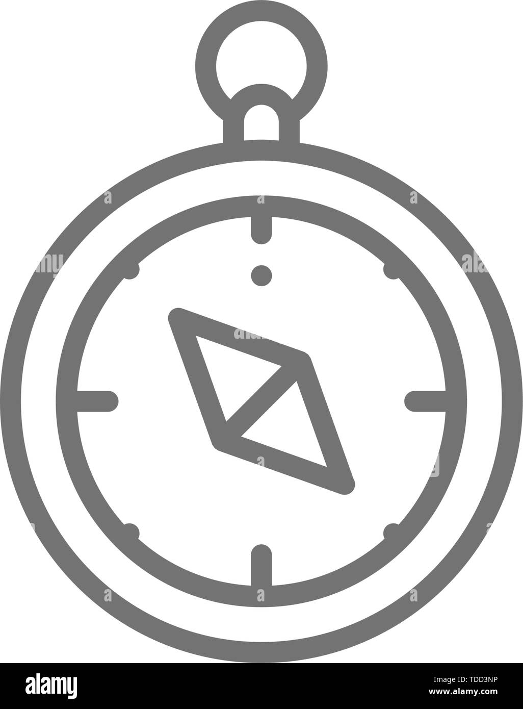 Vector compass, navigator line icon Stock Vector Image & Art - Alamy