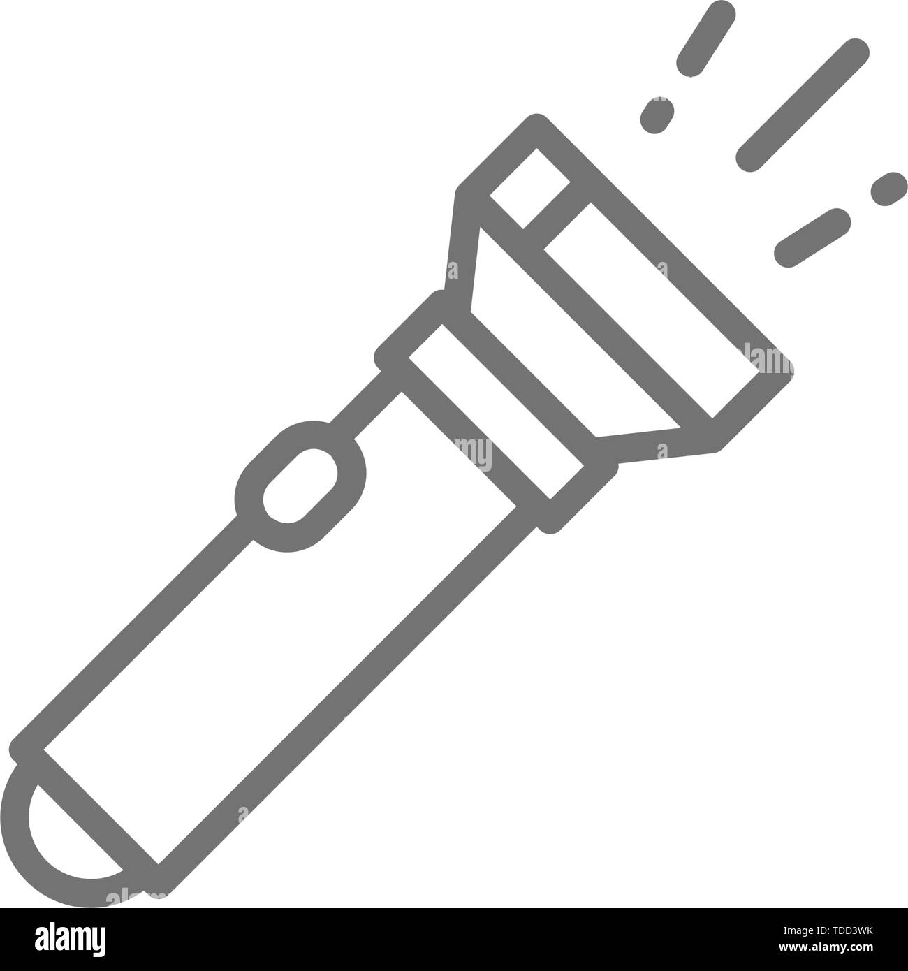 Flashlight icon simple element hi-res stock photography and images - Alamy