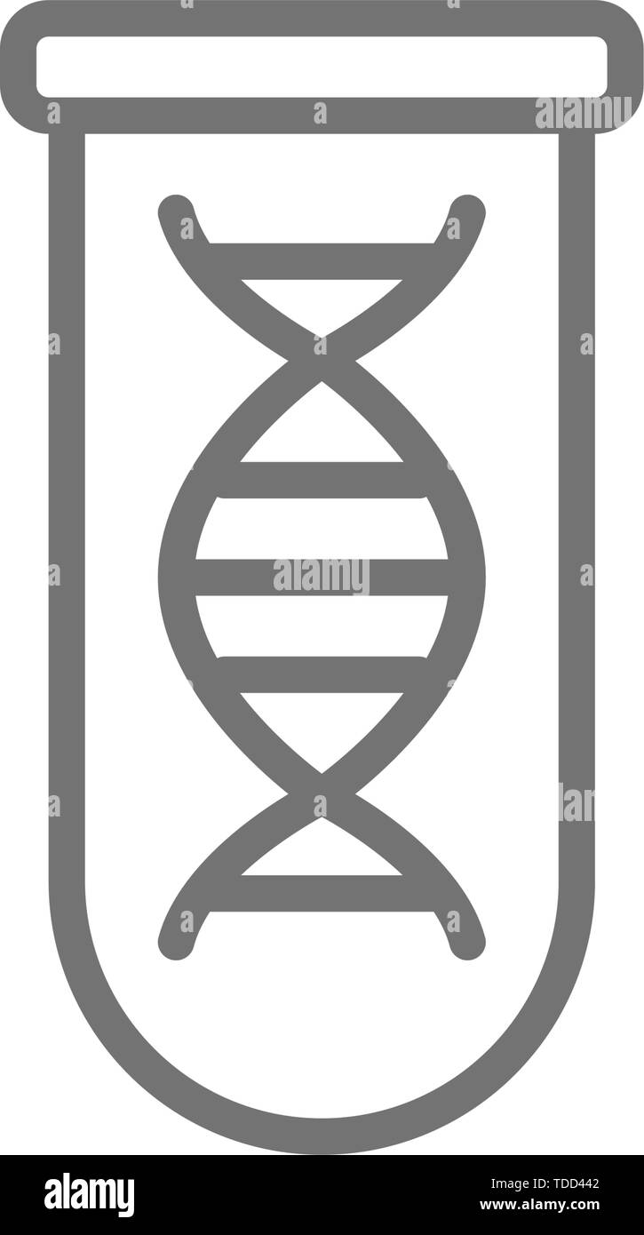 Dna test tube icon Black and White Stock Photos & Images - Alamy
